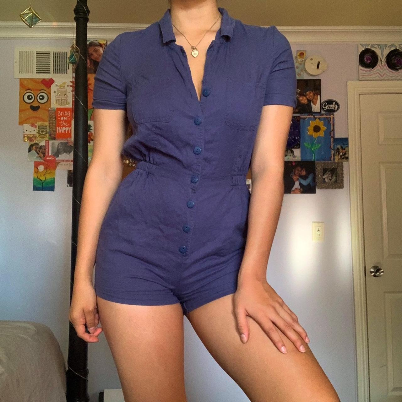💙Urban Outfitters Blue Playsuit💙 perfect condition,... - Depop