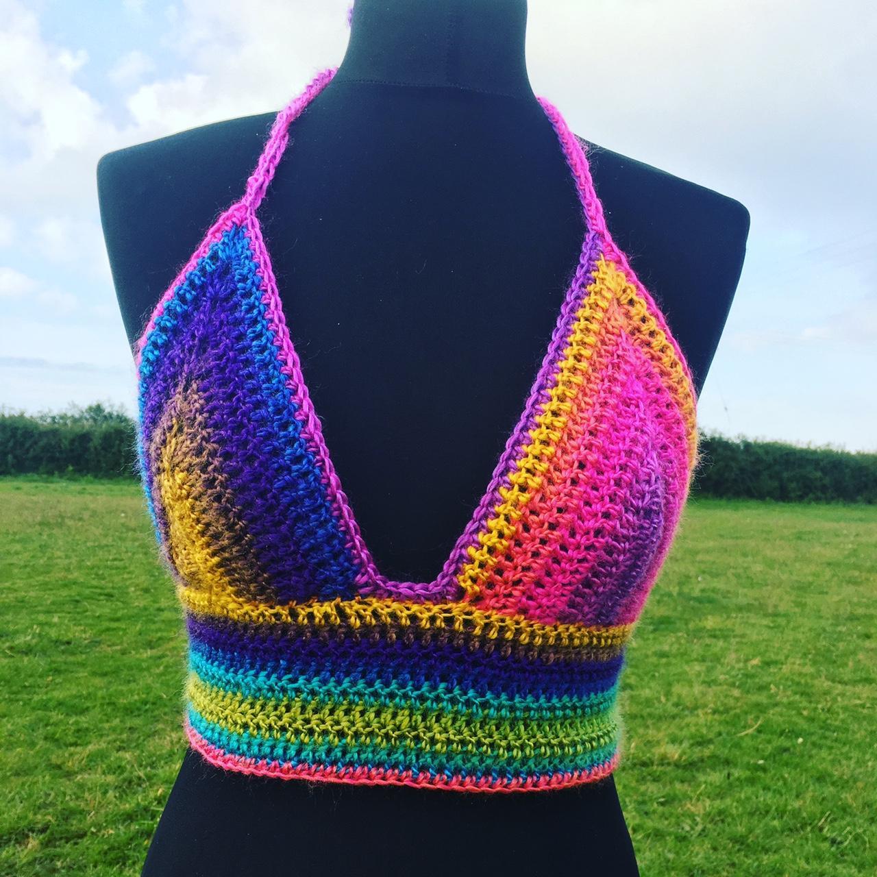 Handmade crochet top, made by me. I love making... - Depop