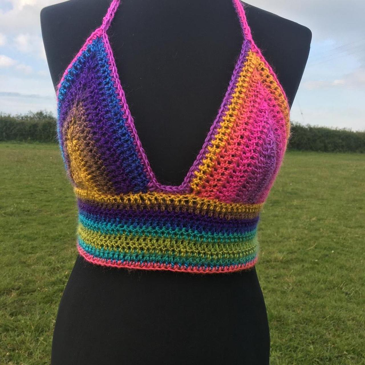 Handmade crochet top, made by me. I love making... - Depop