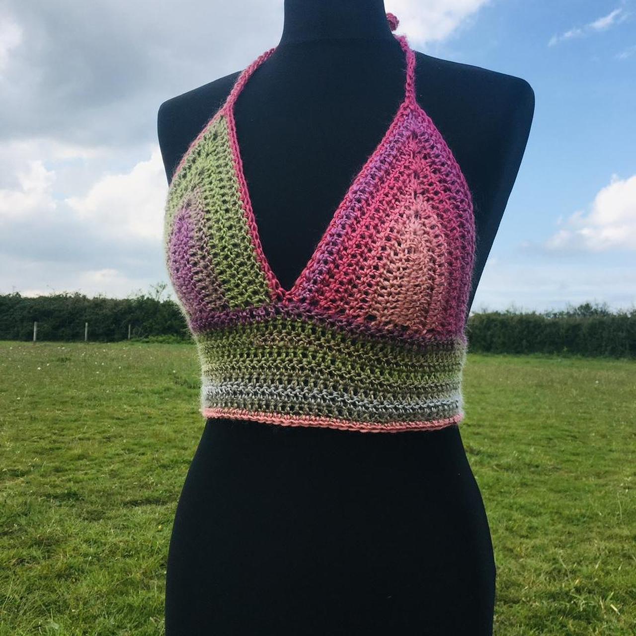 Handmade crochet top, made by me. I love making... - Depop
