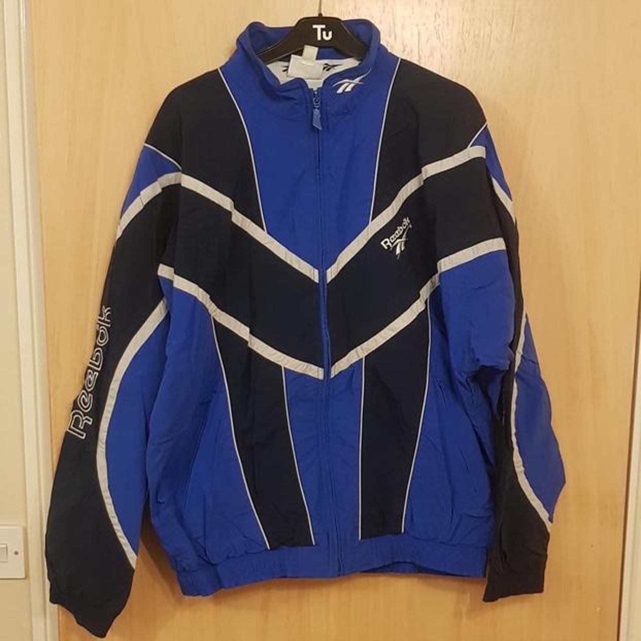 Vintage reebok jacket blue 🔥🔥🔥🔥 Good condition... - Depop