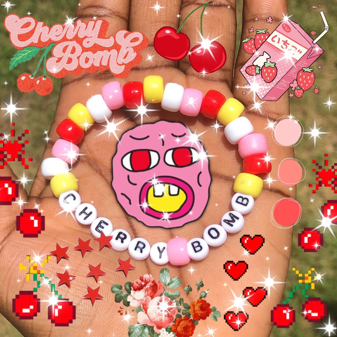 Tyler The Creator themed Cherry Bomb bracelet 🍒... - Depop