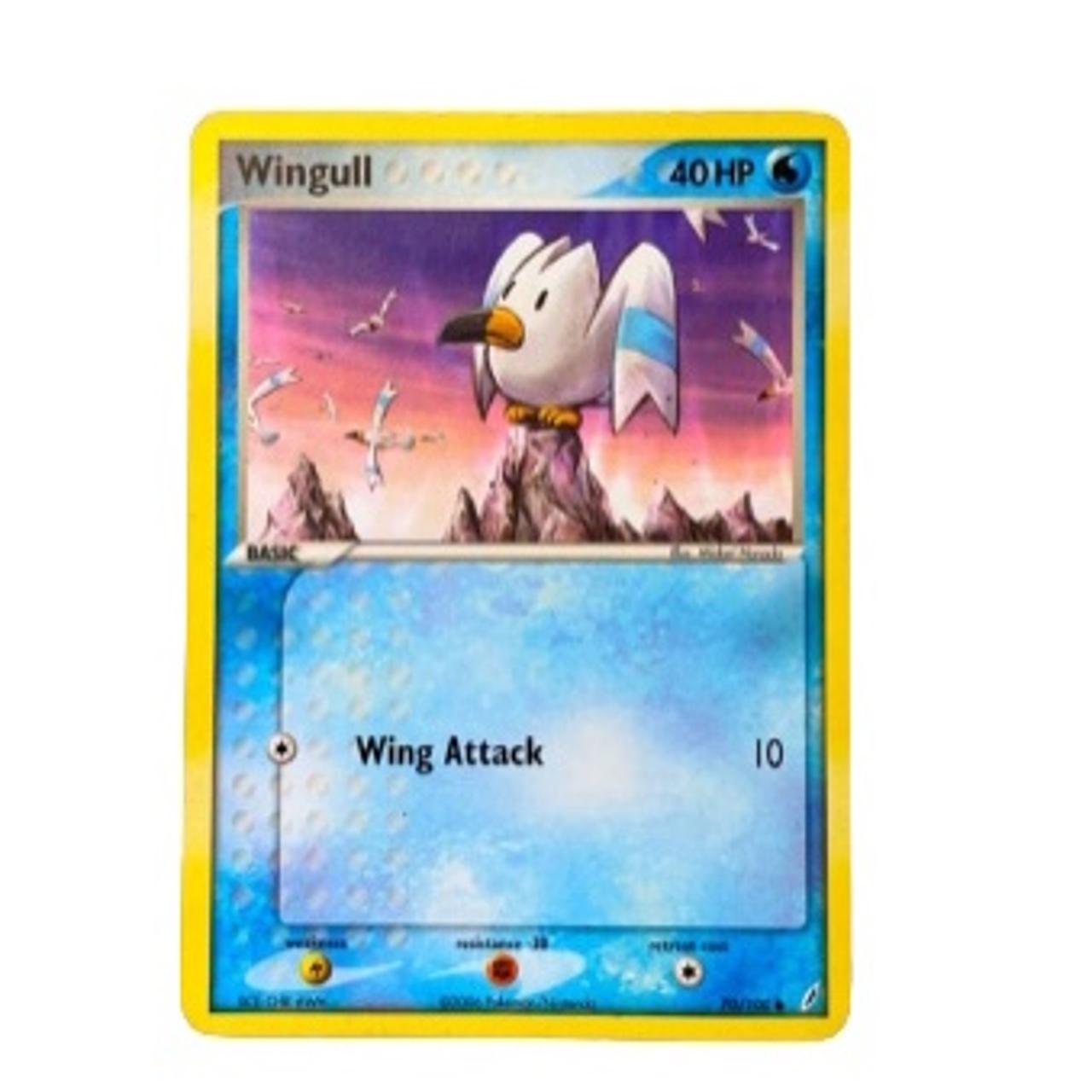 wingull 70/100 pokemon card 🤍🕊 • in great... | Depop