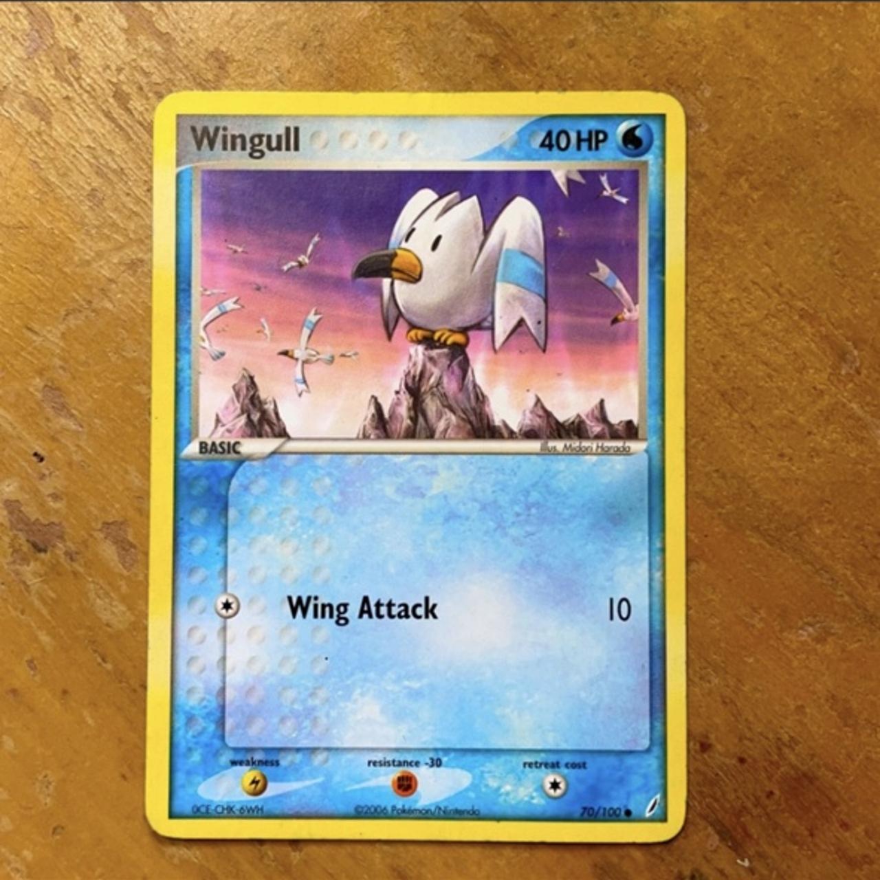 wingull 70/100 pokemon card 🤍🕊 • in great... | Depop