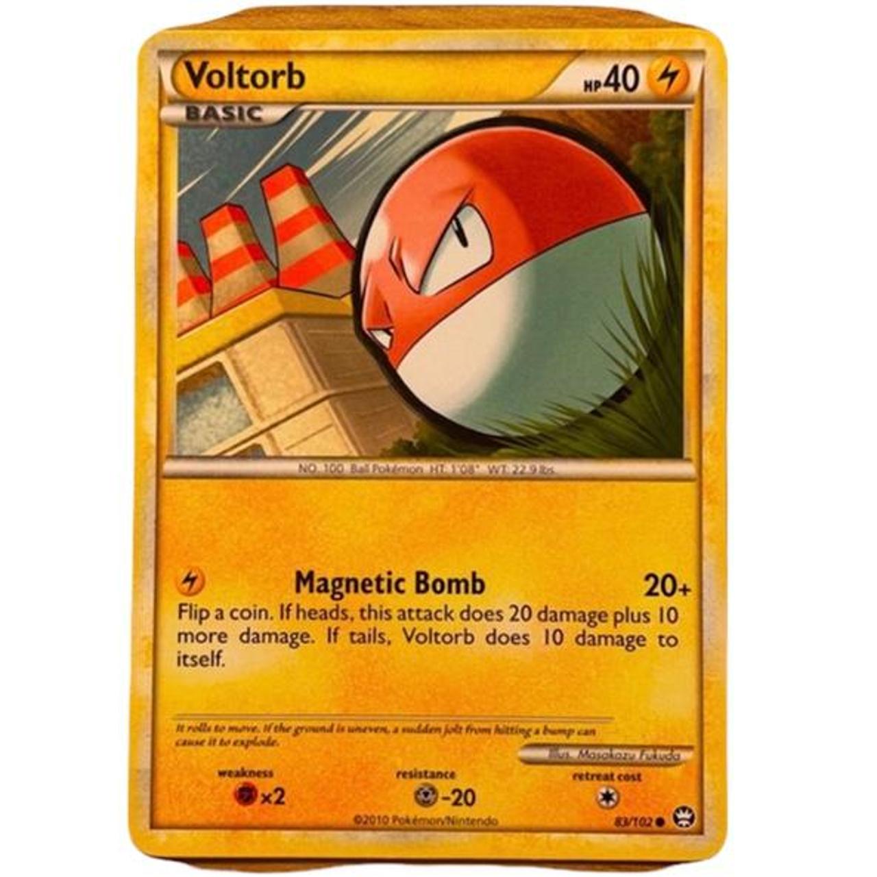 voltorb 83/102 pokemon card 🤍🕊 • in perfect... - Depop