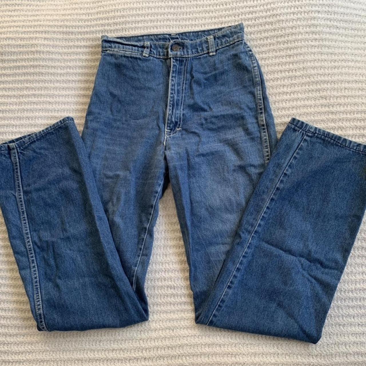 Rusty Women's Blue Jeans | Depop