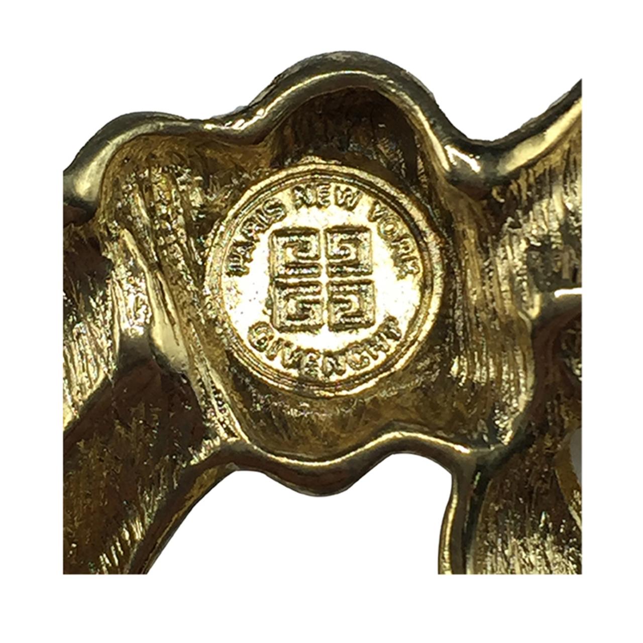 1980s Givenchy ribbon bow pin, measures 2 1/4" H by... - Depop