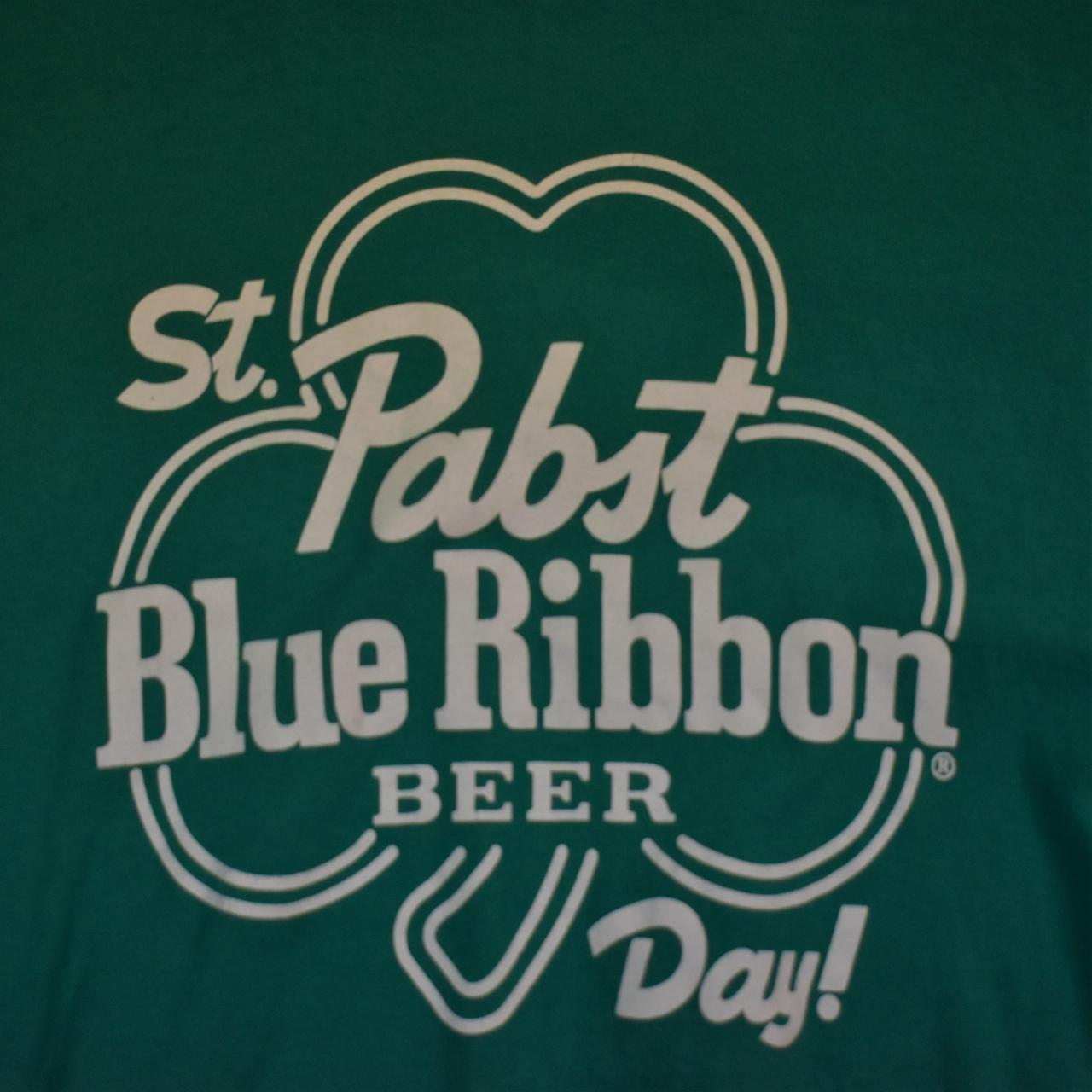 PBR PABST BLUE RIBBON ST PATTYS PATRICKS DAY CLOVER... - Depop