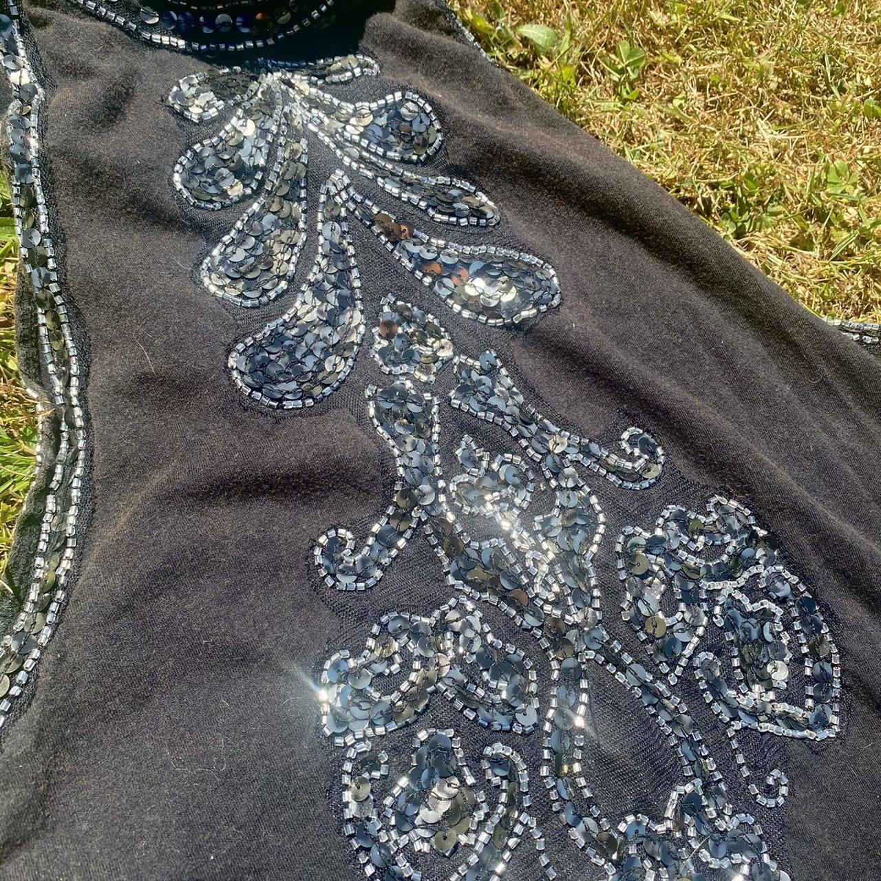 Ecoté Beaded high top blouse. Shines in the sun,... - Depop
