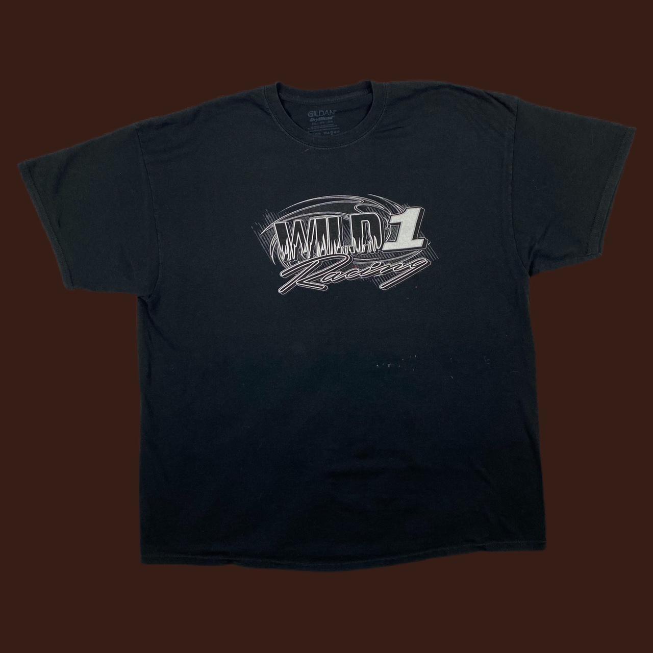 “Wild 1 Racing” Graphic T-shirt Basic black and... - Depop