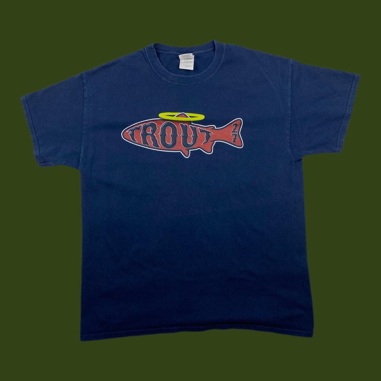 Vintage Y2K “Trout 27” Graphic T-shirt A basic but... - Depop