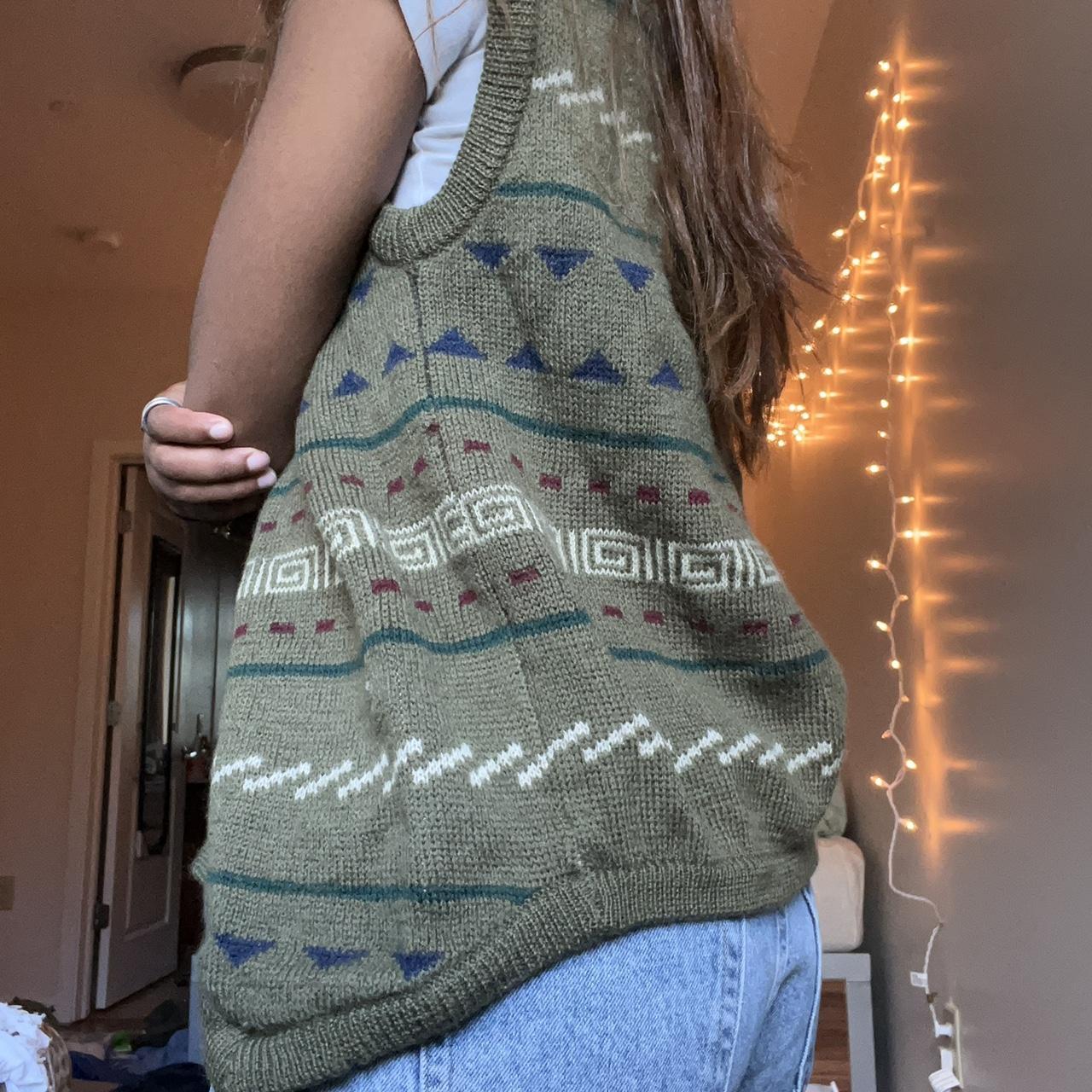 christian dior mens knit vest 100% wool tagged a... - Depop