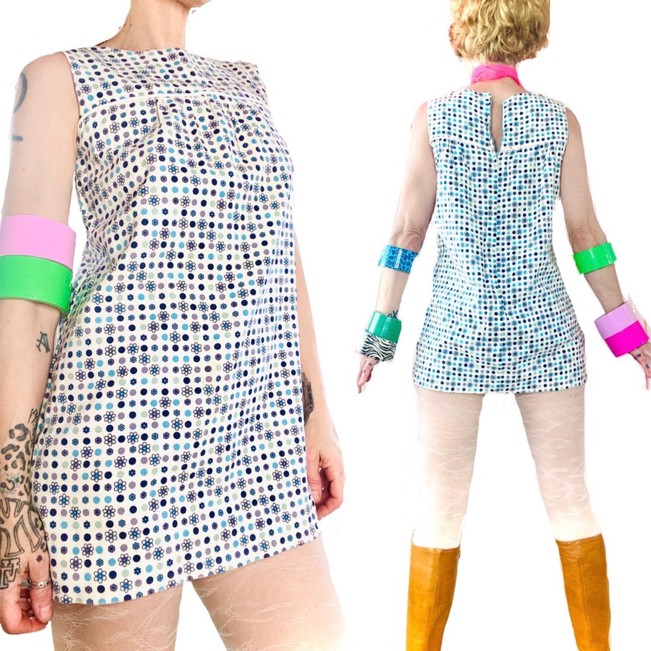 Ultimate supreme 60s psychedelic mod micro mini... - Depop