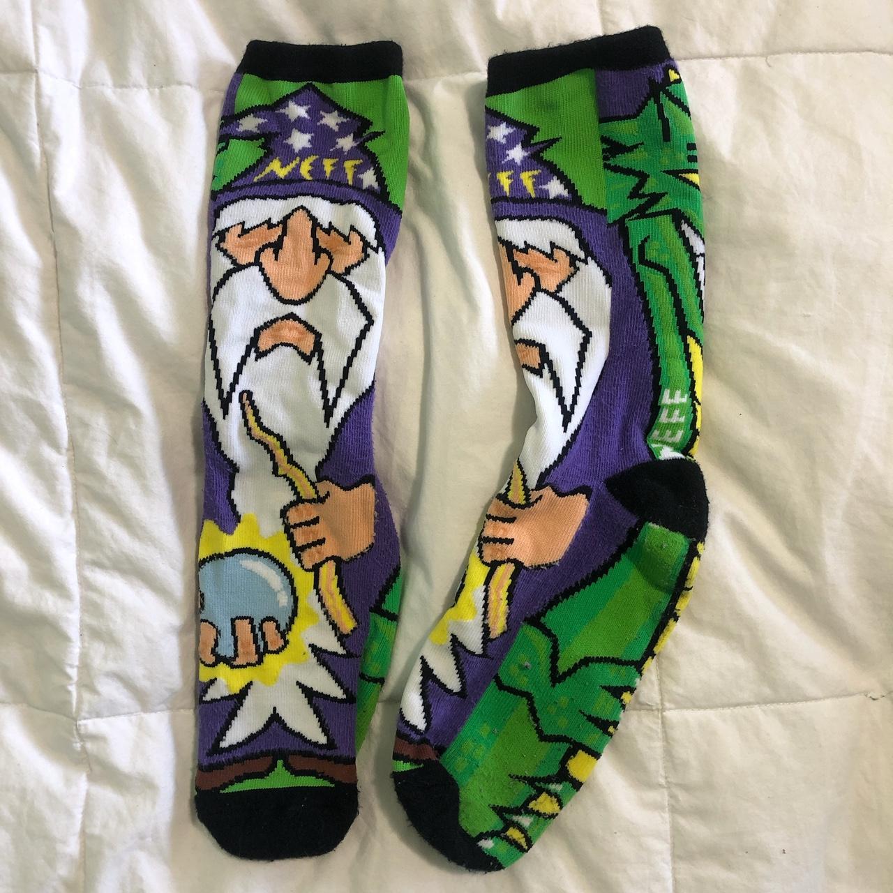 NEFF wizard & dragon skater socks!! These are def... - Depop