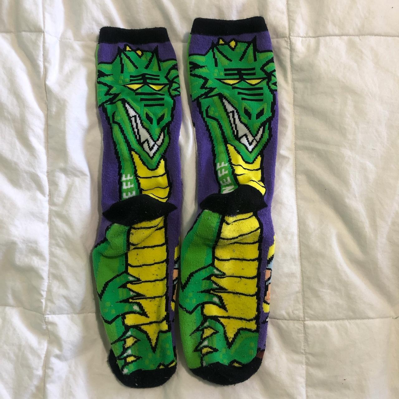 NEFF wizard & dragon skater socks!! These are def... - Depop