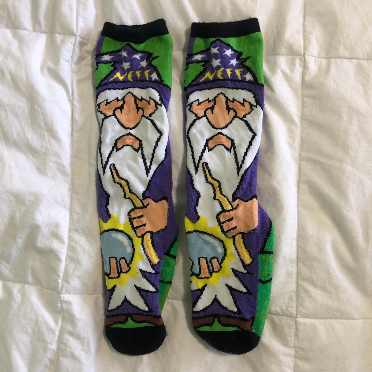 NEFF wizard & dragon skater socks!! These are def... - Depop