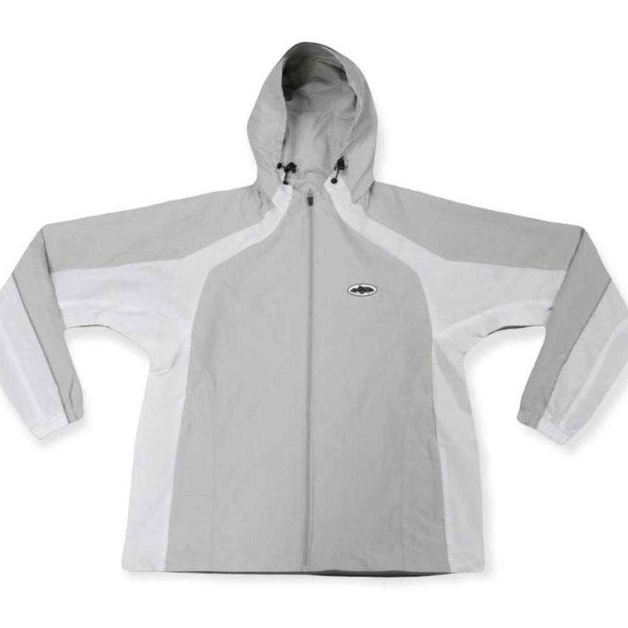 Supreme Men's Grey and White Jacket | Depop