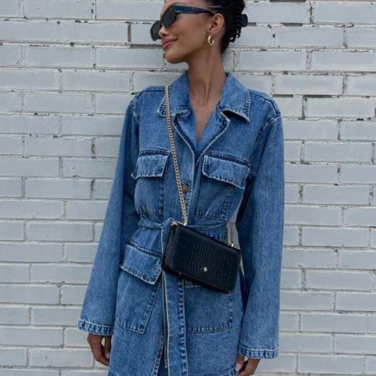 Princess Polly denim dress Size XS Fits 6-10... - Depop