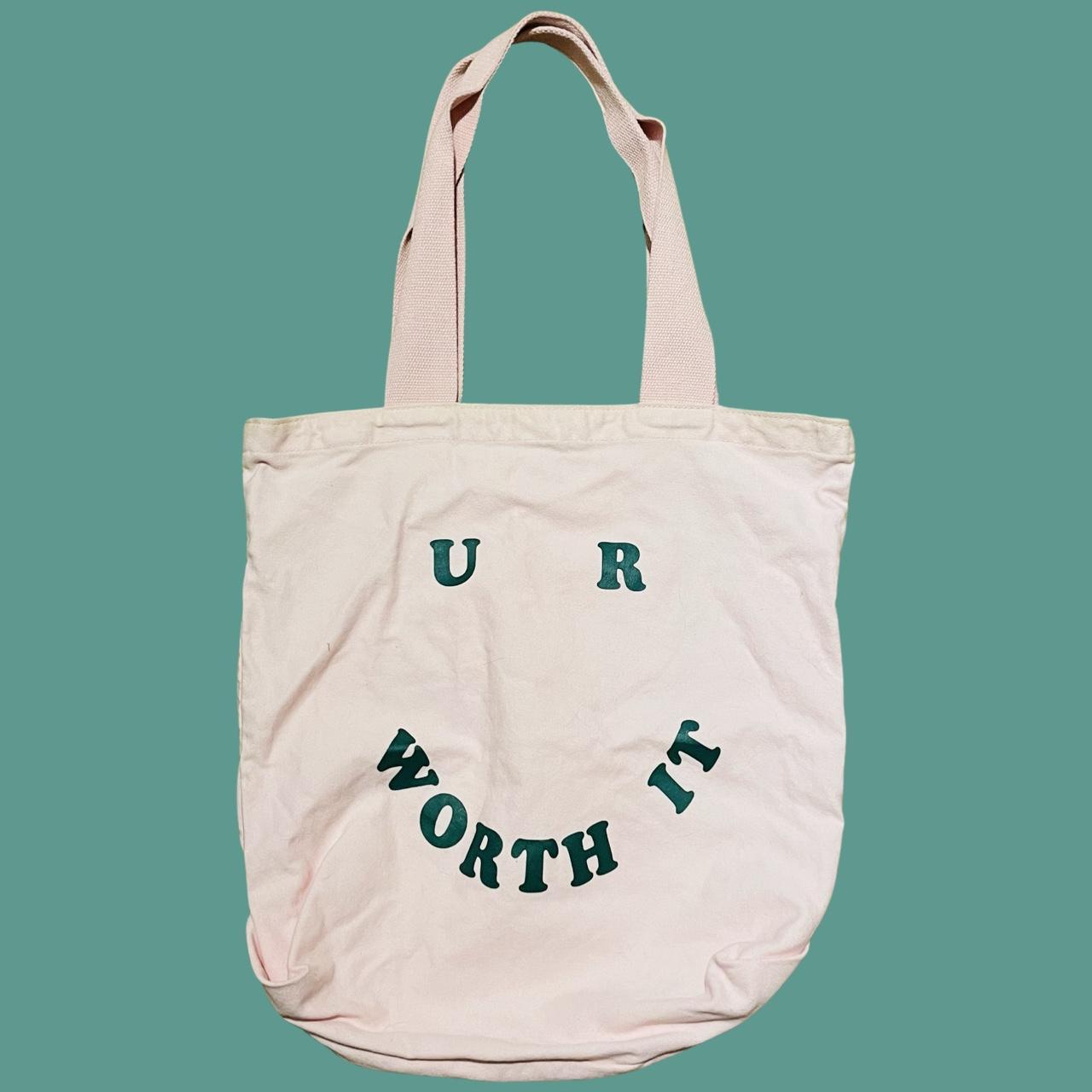 Bando brand tote bag Color: Pastel Pink Words: U R... - Depop