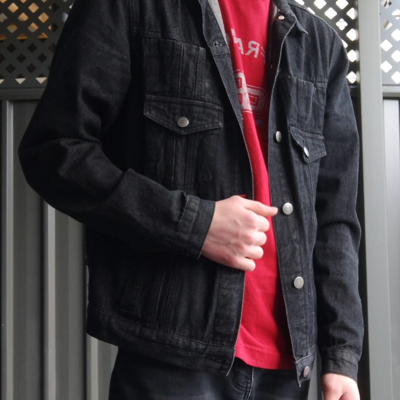 Thing Thing Black Denim Jacket Bought from Culture... - Depop