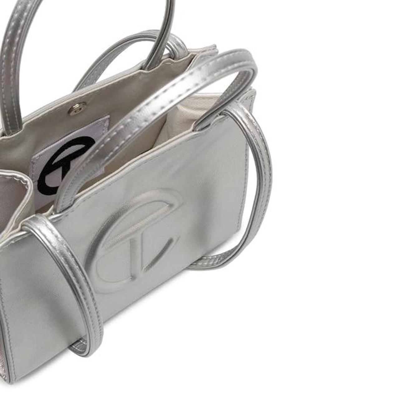 SMALL SILVER TELFAR BAG 🔥 The receipt from the... - Depop