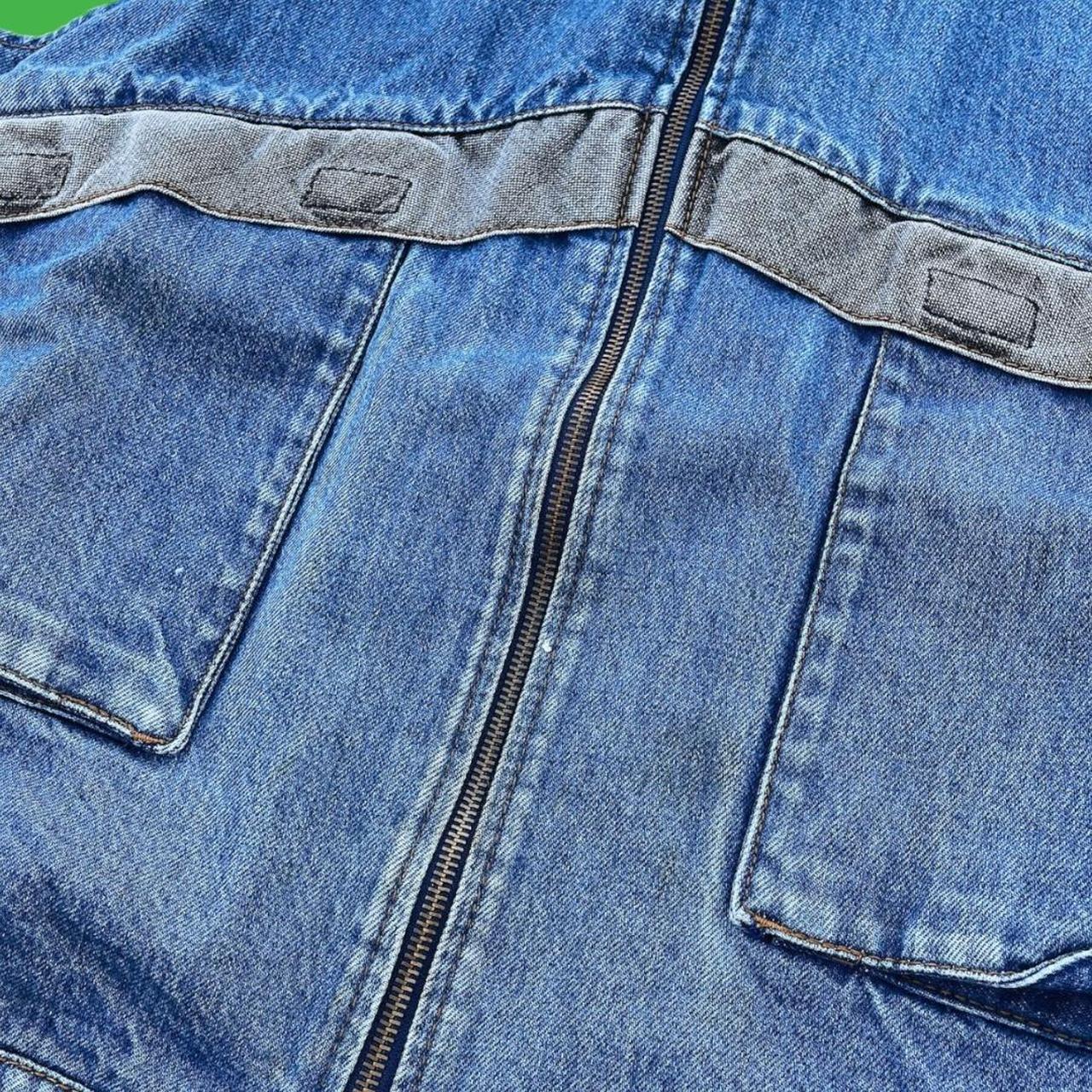 Vintage Le’Arsi US B-25 Denim Vest. Amazing quality... - Depop