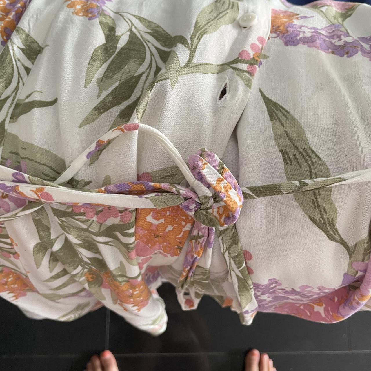 Kmart floral dress with button up details, flutter... - Depop