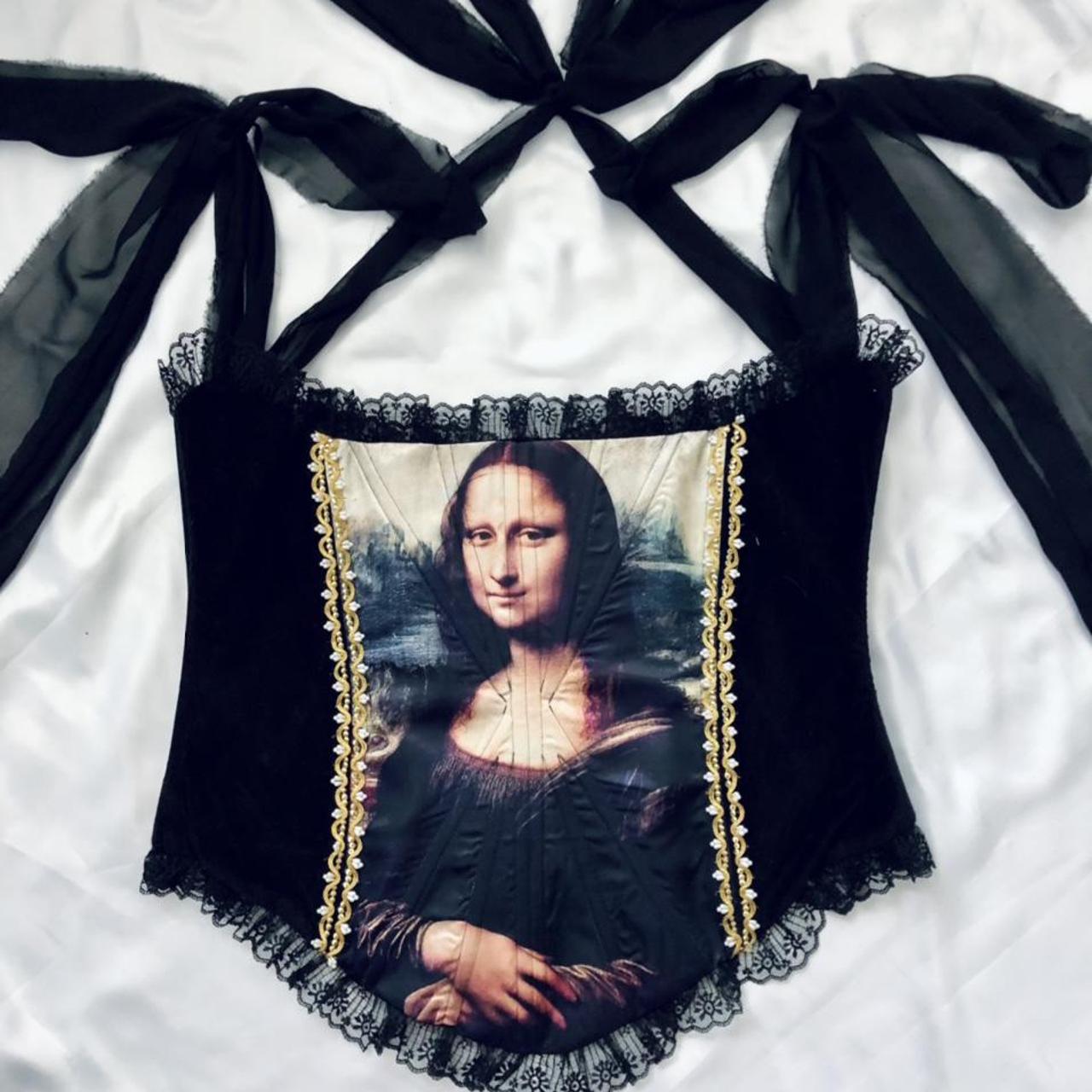 Handmade Mona Lisa artwork Corset Mona Lisa does... - Depop