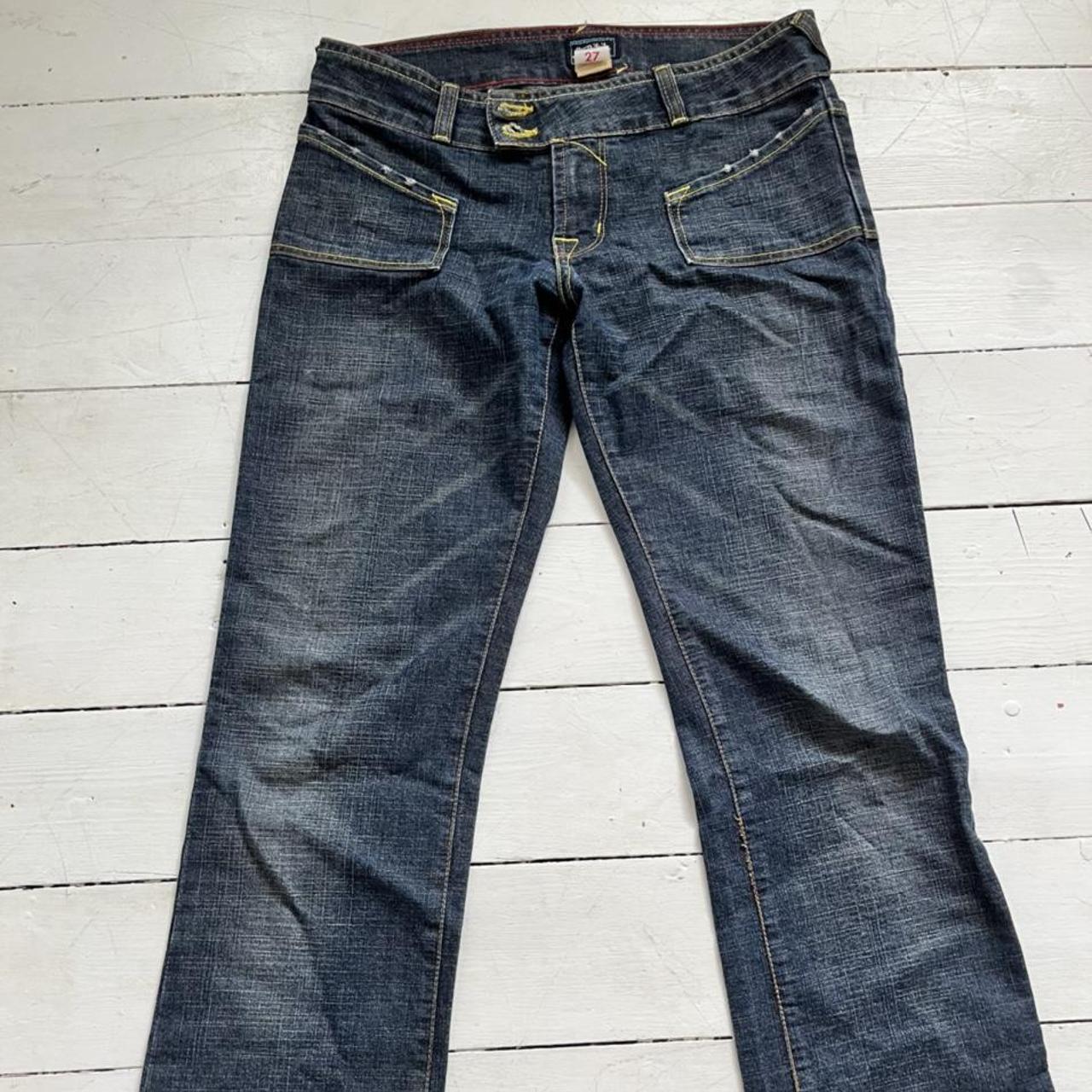 Von Dutch Women's Navy Jeans | Depop