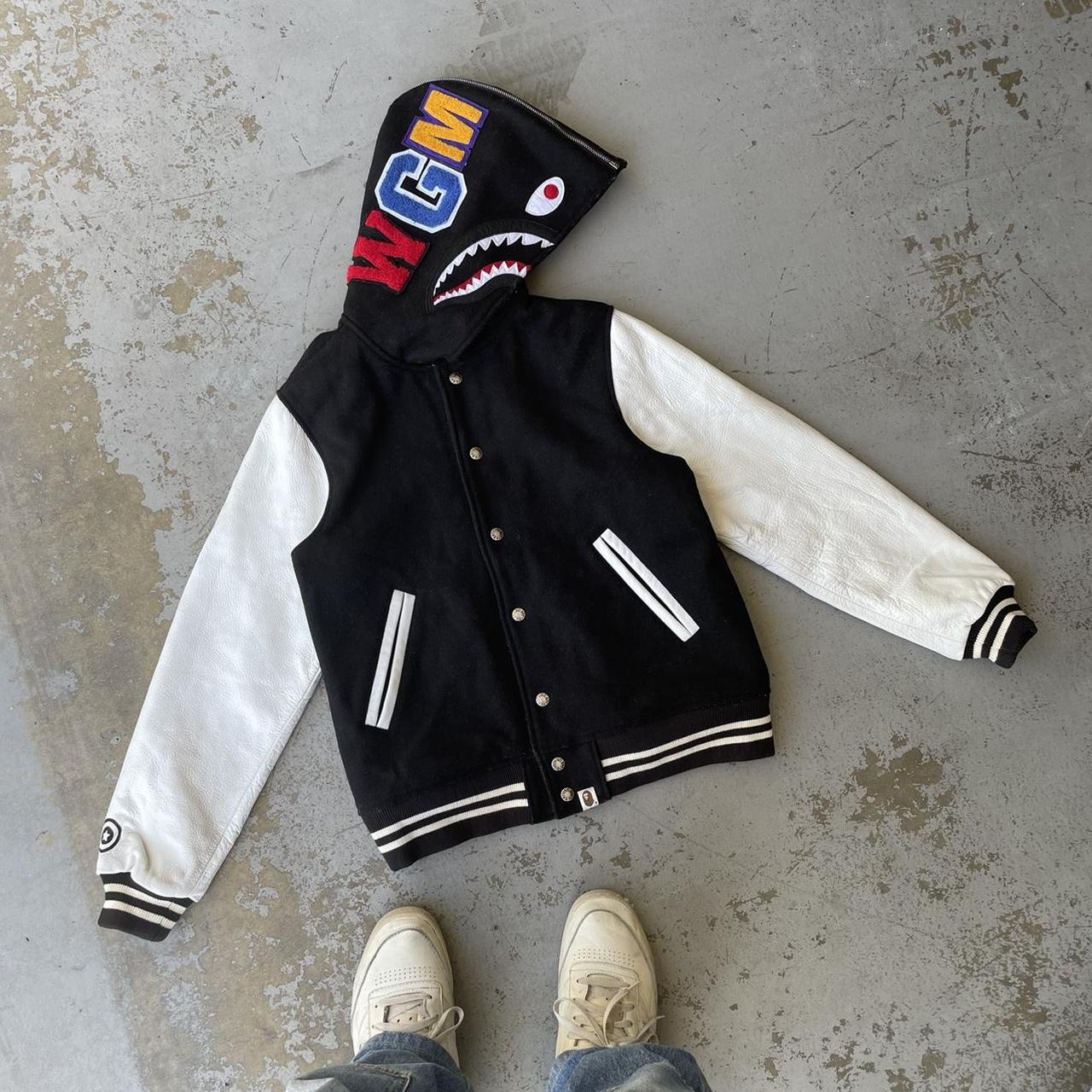 BAPE HOODED LETTERMAN JACKET “A Bathing Ape 1993 to... - Depop