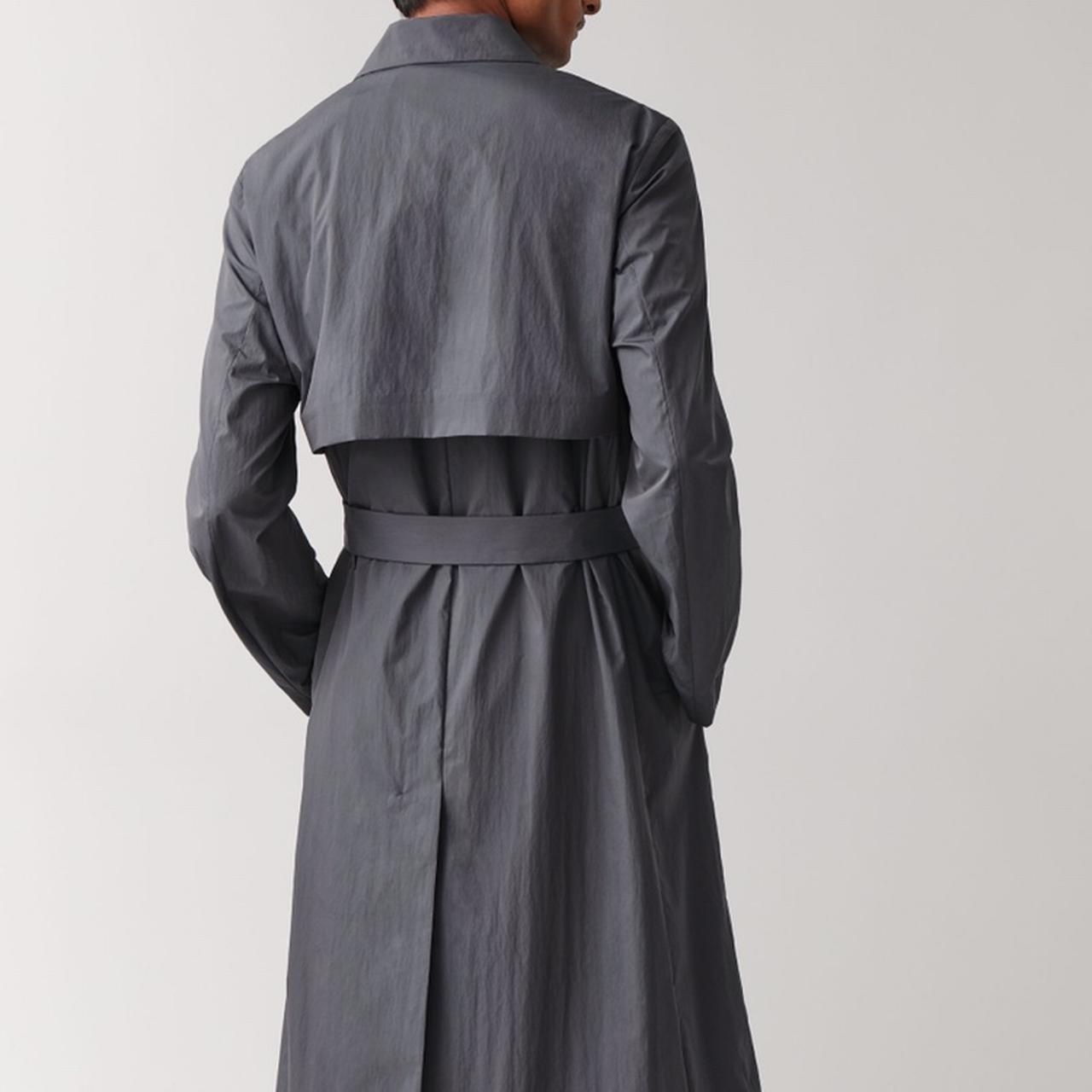 COS Women's Silver Coat | Depop