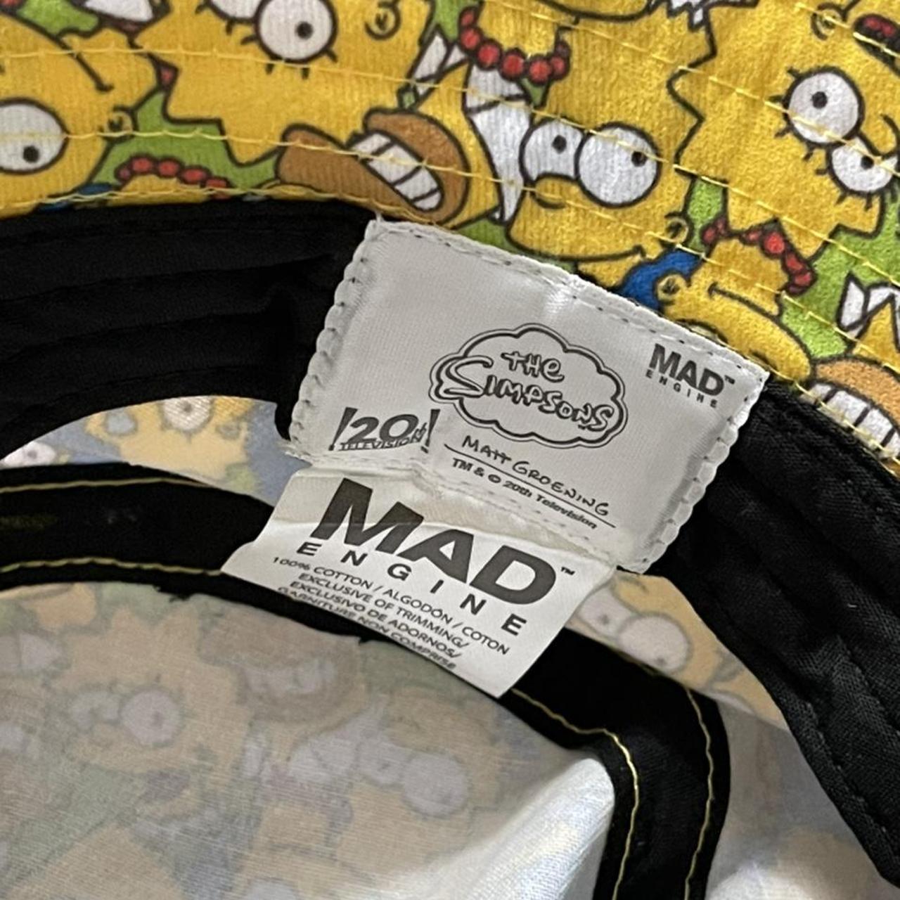 Mad Engine Men's Blue and Yellow Hat | Depop