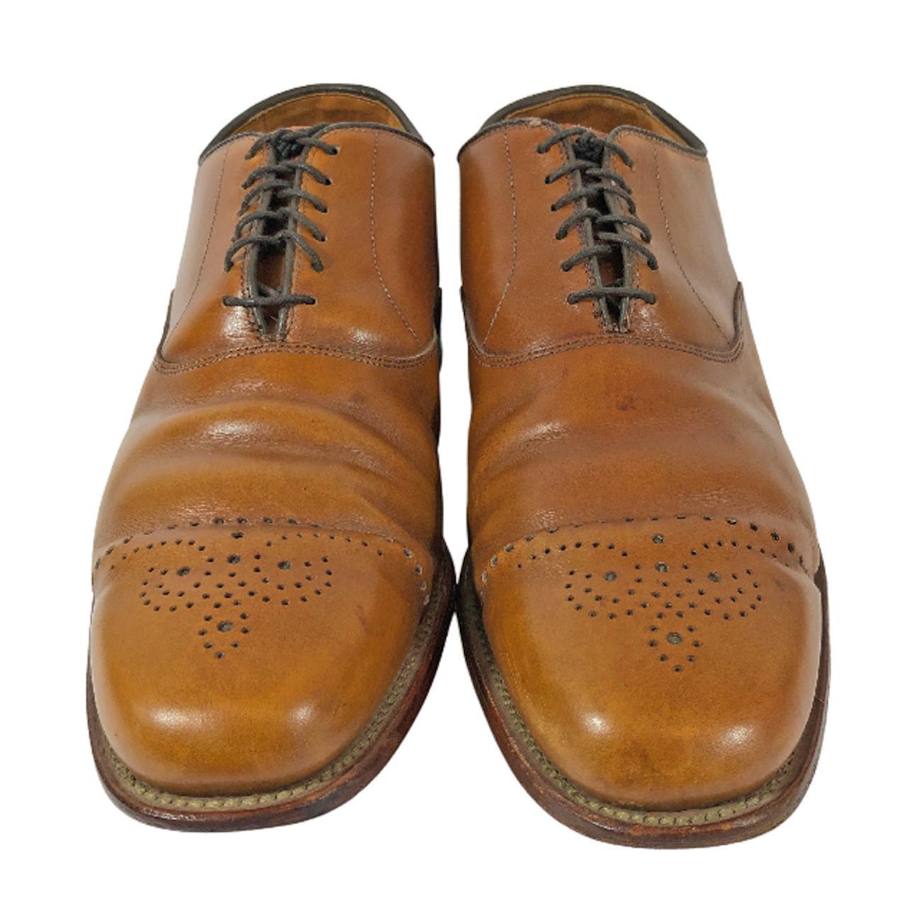 Allen Edmonds Dryden Cap Toe Brown Leather Oxford... | Depop