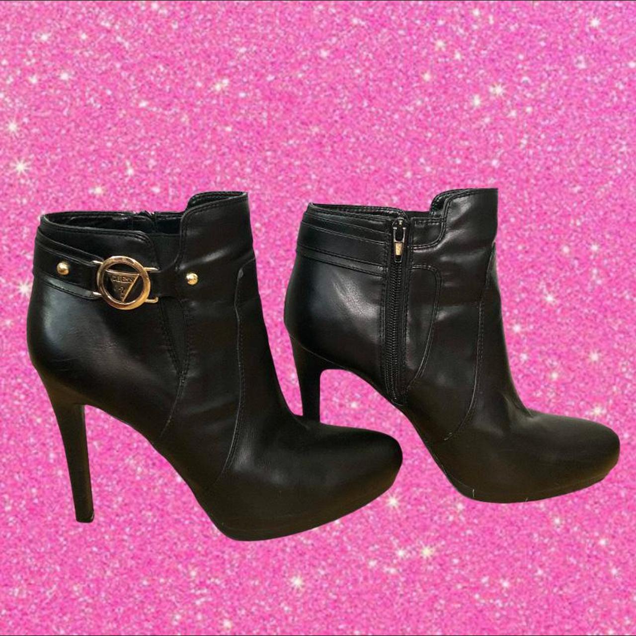 GORGEOUS GUESS HIGH HEELED BOOTIES zammmm mami make... - Depop
