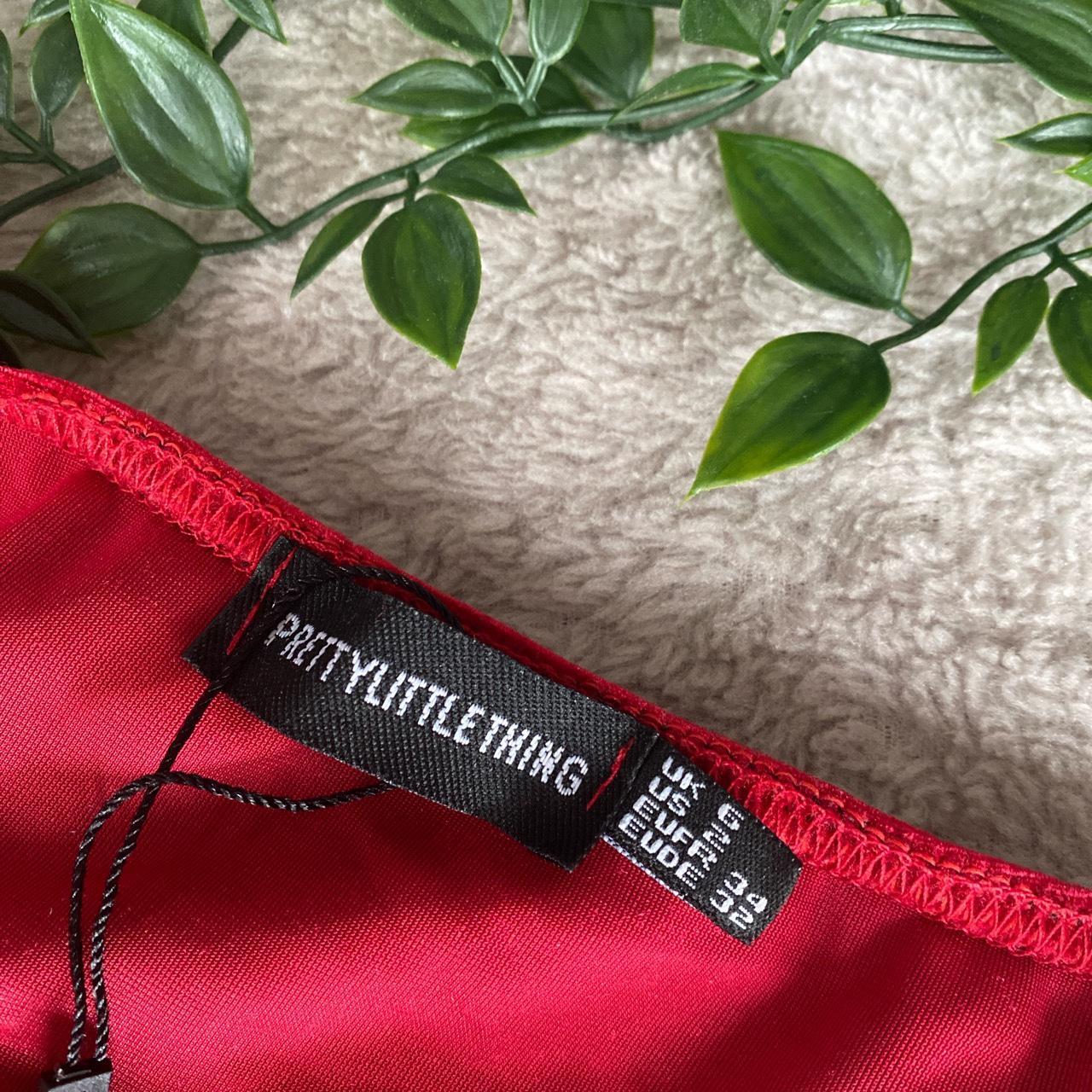 Red velour / velvet red dress from PLT Bodycon mini... - Depop