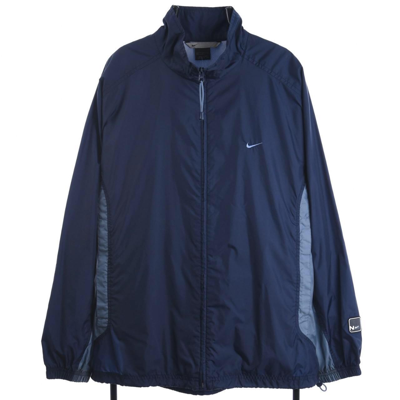 Nike vintage jacket, men’s X large, navy/blue,... - Depop