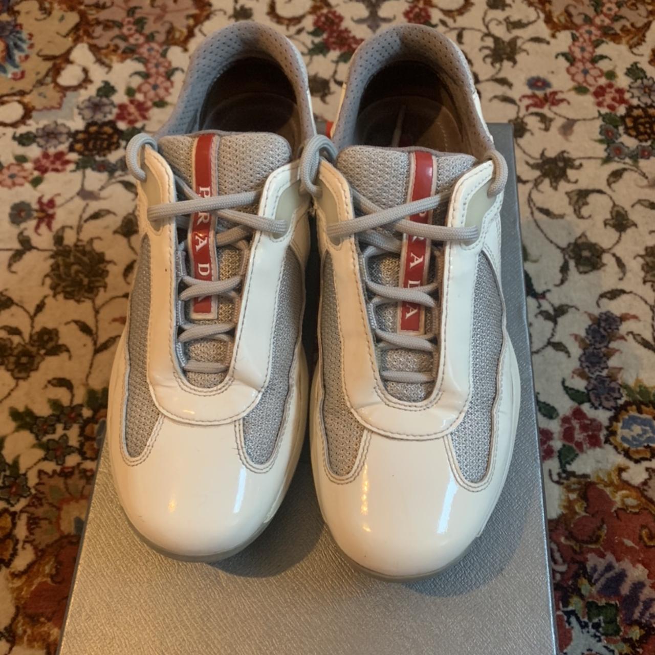 Prada America cups, labeled size 35 1/2 but can fit... - Depop