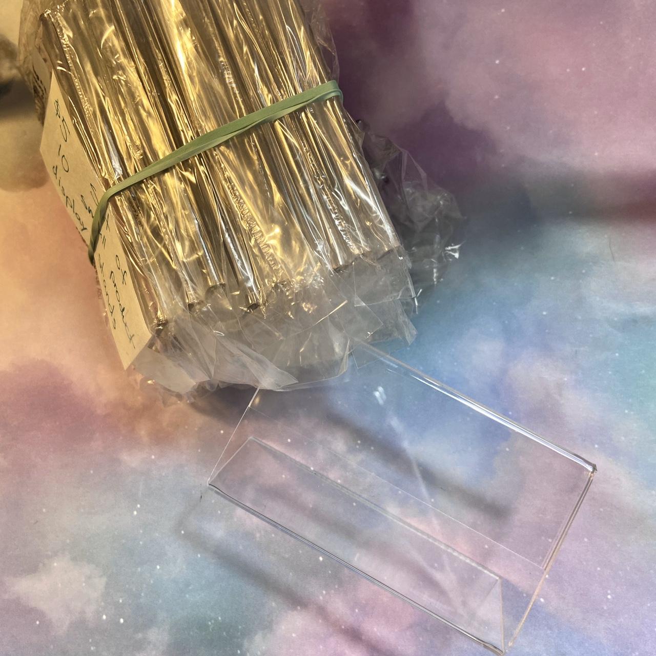 Set of 10 plastic display card holders. Perfect for... - Depop