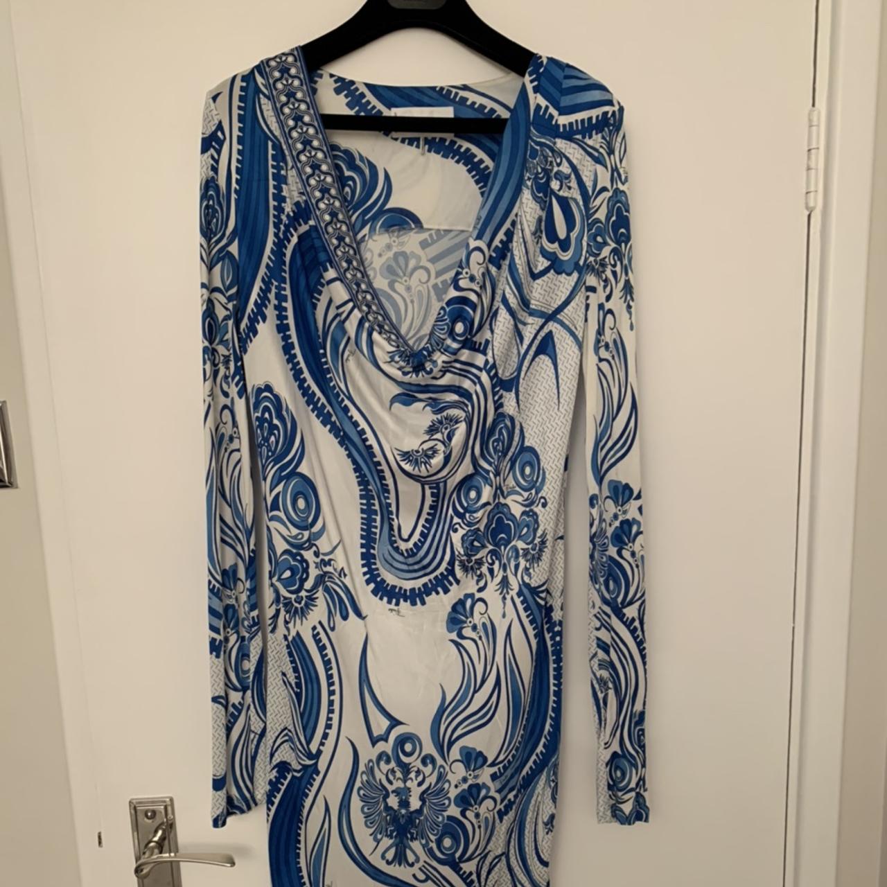 Authentic Emilio Pucci dress with iconic blue and... - Depop