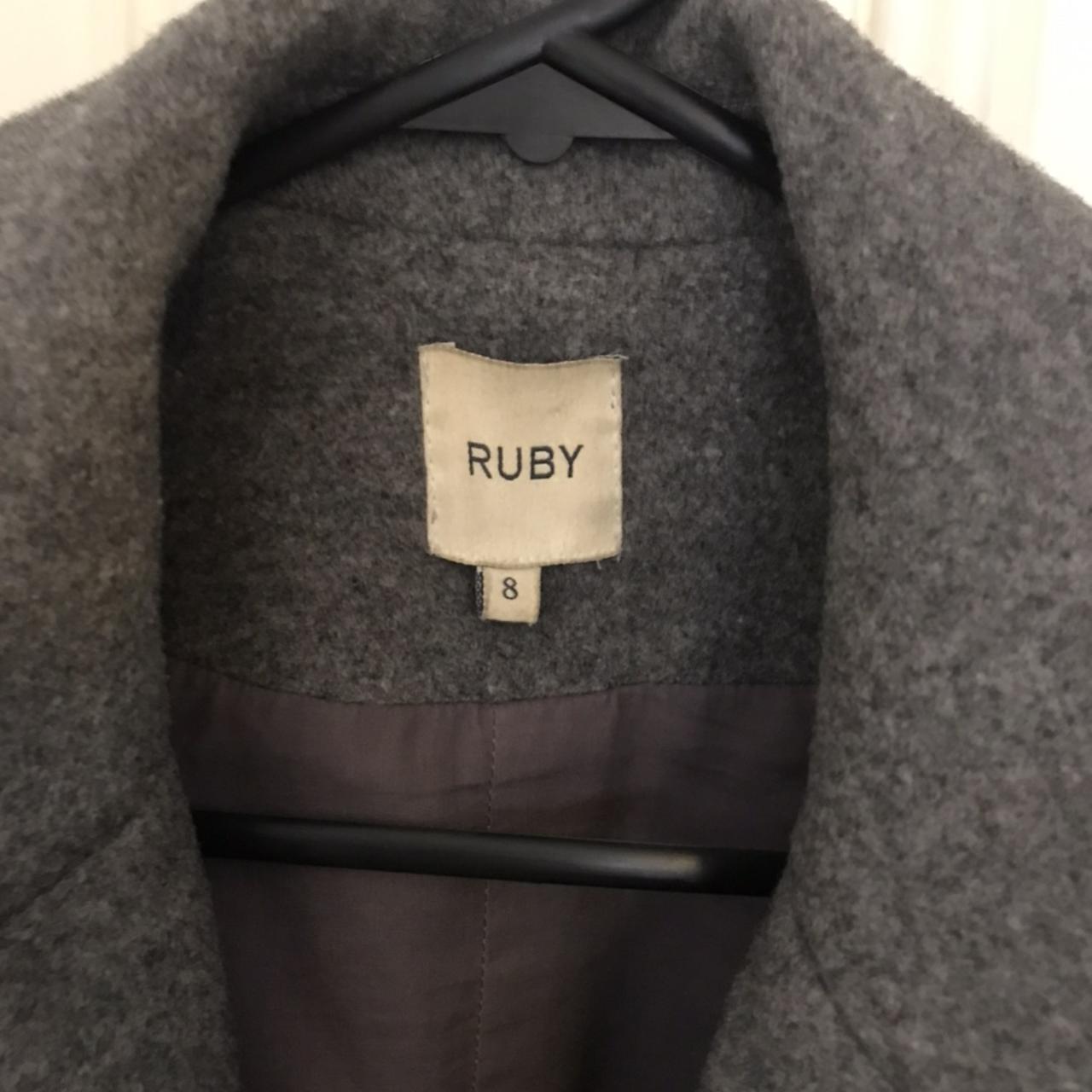 NZ Designer Brand- Ruby Wool coat Worn a few... - Depop