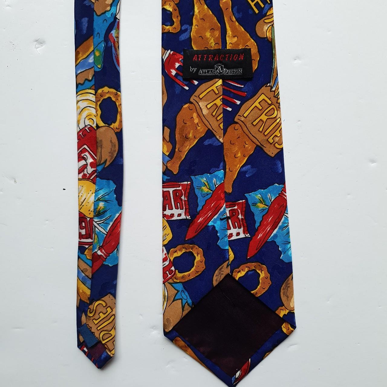 Vintage food takeaway fried breakfast neck tie by... - Depop