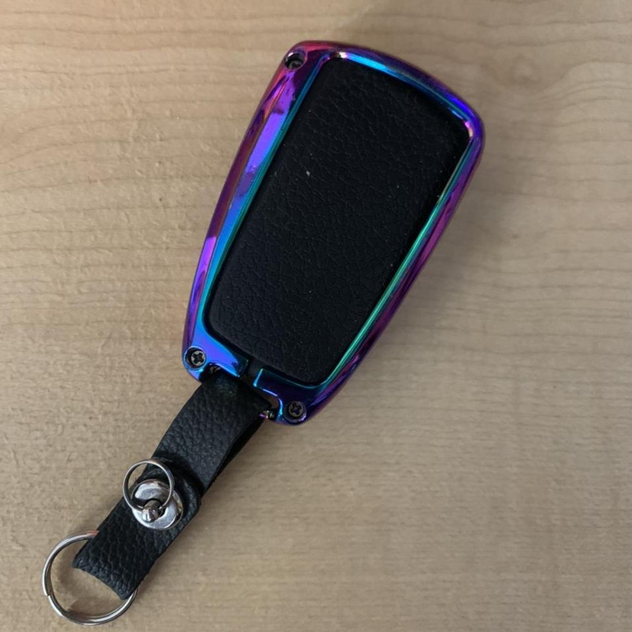 1pc Metal Rainbow Remote Key Fob Key Case Cover For... - Depop