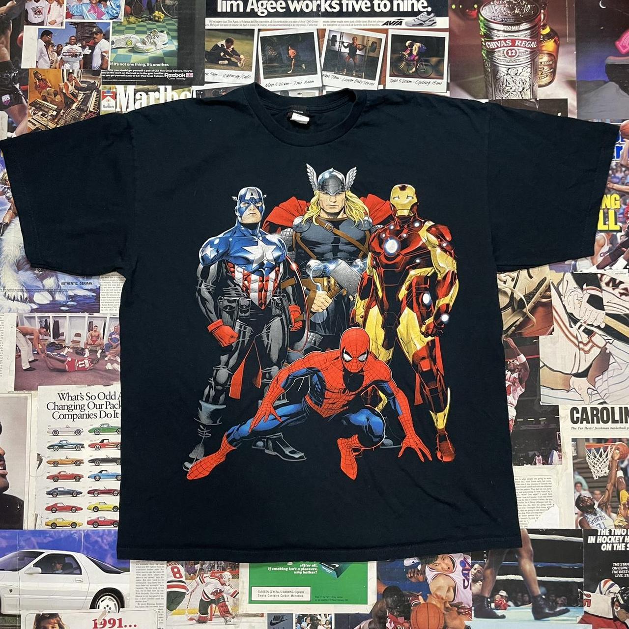 Vintage Marvel Mad Engine Avengers tshirt! Tagged... - Depop