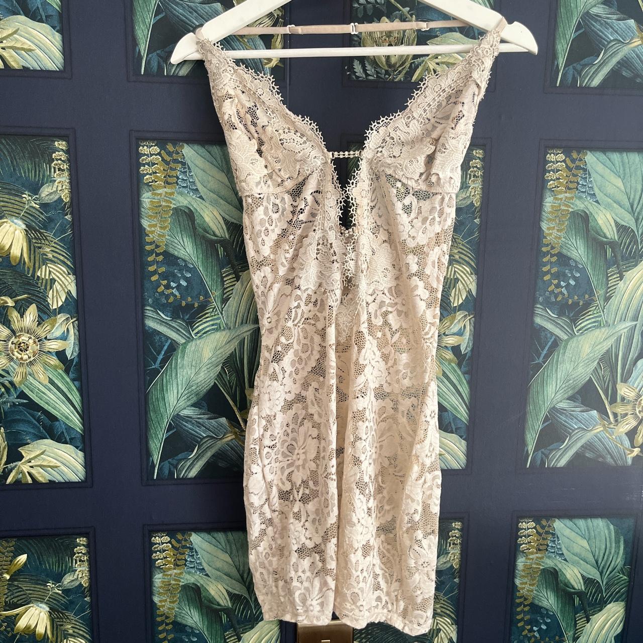 Off white Ann summers lace dress lingerie - back... - Depop