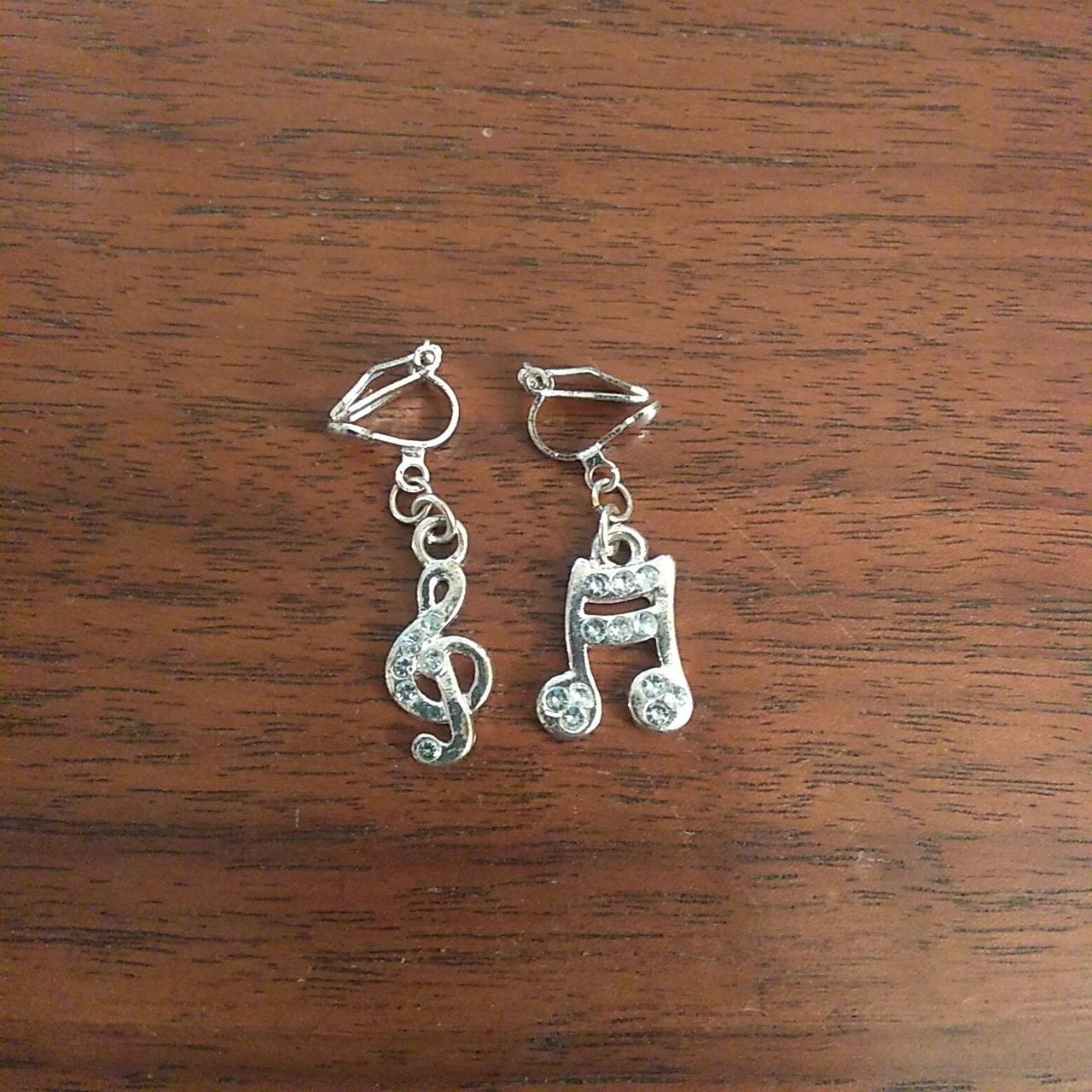 🎵Clip On Music Note Earrings 🎶 🎶Sold as is,... - Depop
