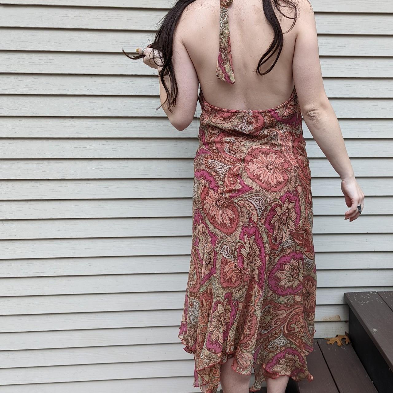 Phenomenal, elegant Silk Gypsy halter... - Depop