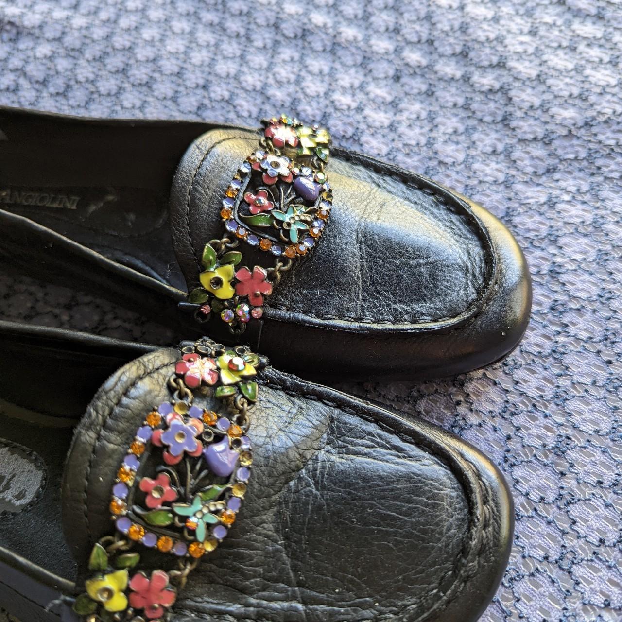 Loafer fairy shoe Black with the most amazing... - Depop