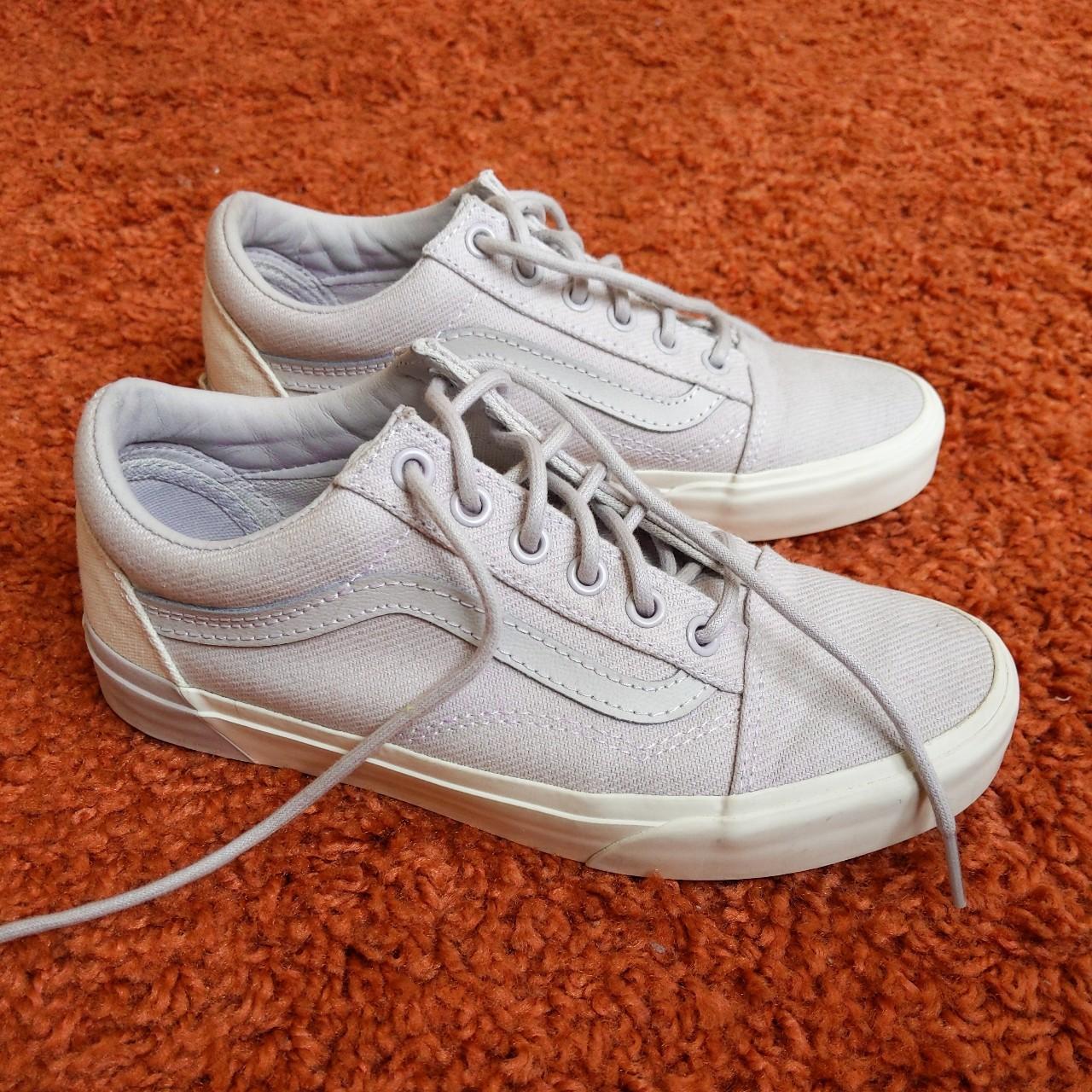 Lovely pair of lilac vans in great condition -... - Depop