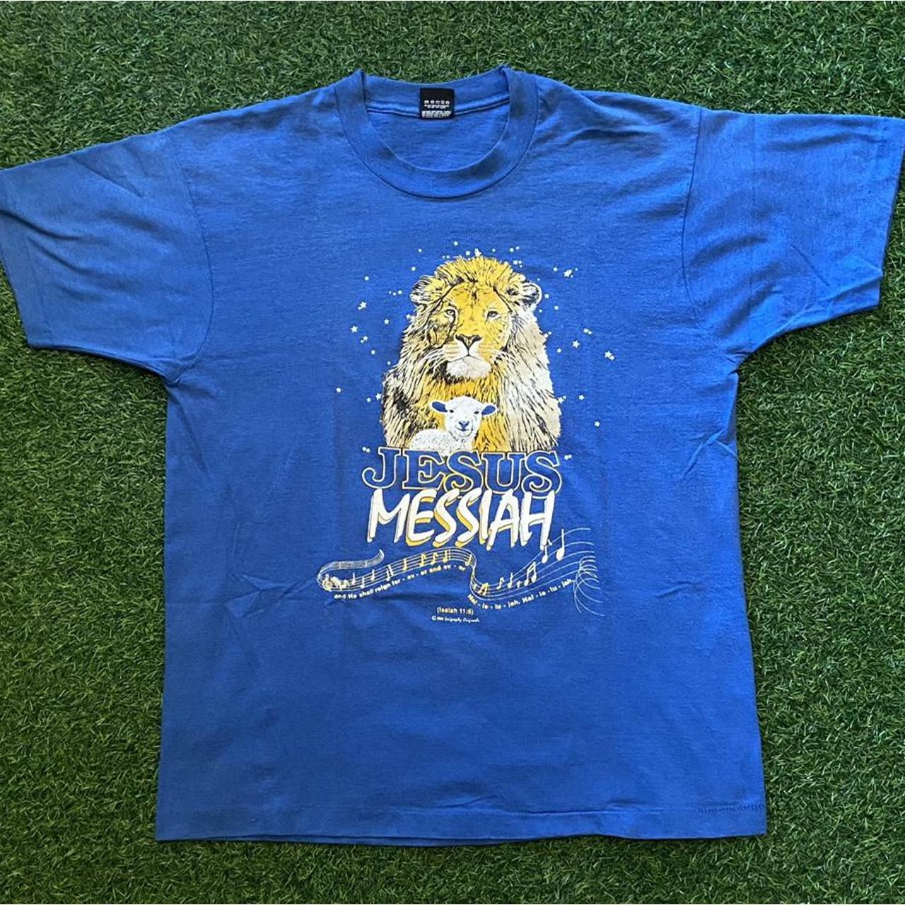 1988 Screen Stars Jesus Messiah Tee 🔥 #Depop... - Depop