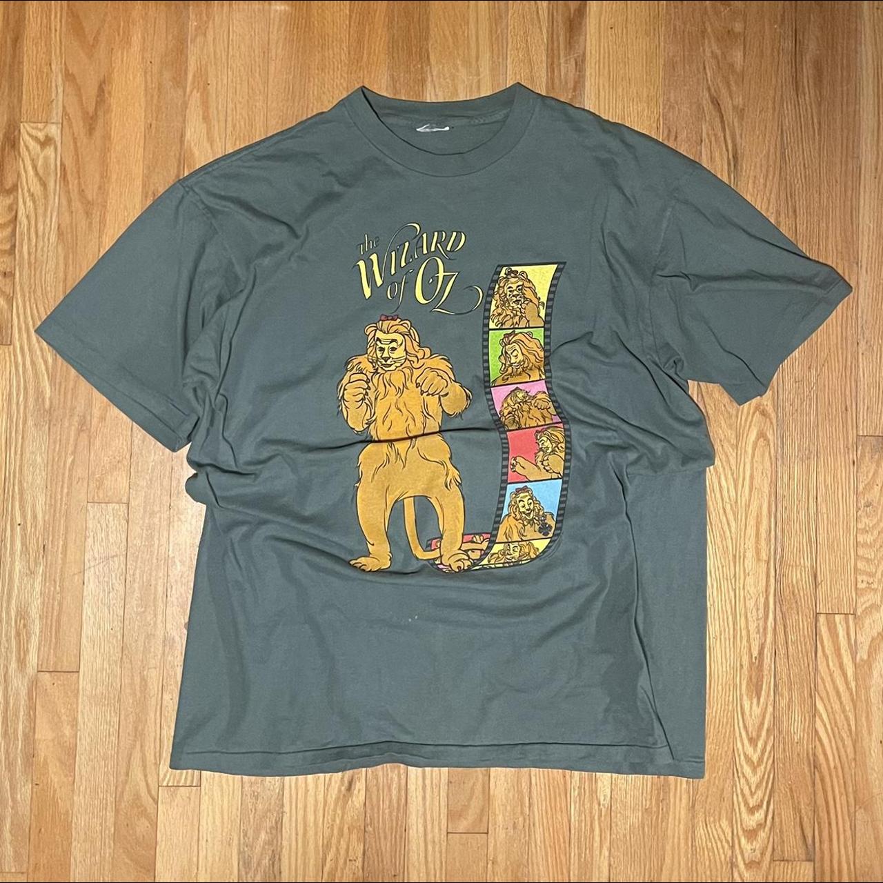 Vintage Wizard Of Oz T Shirt Size Xl Small Stain Depop